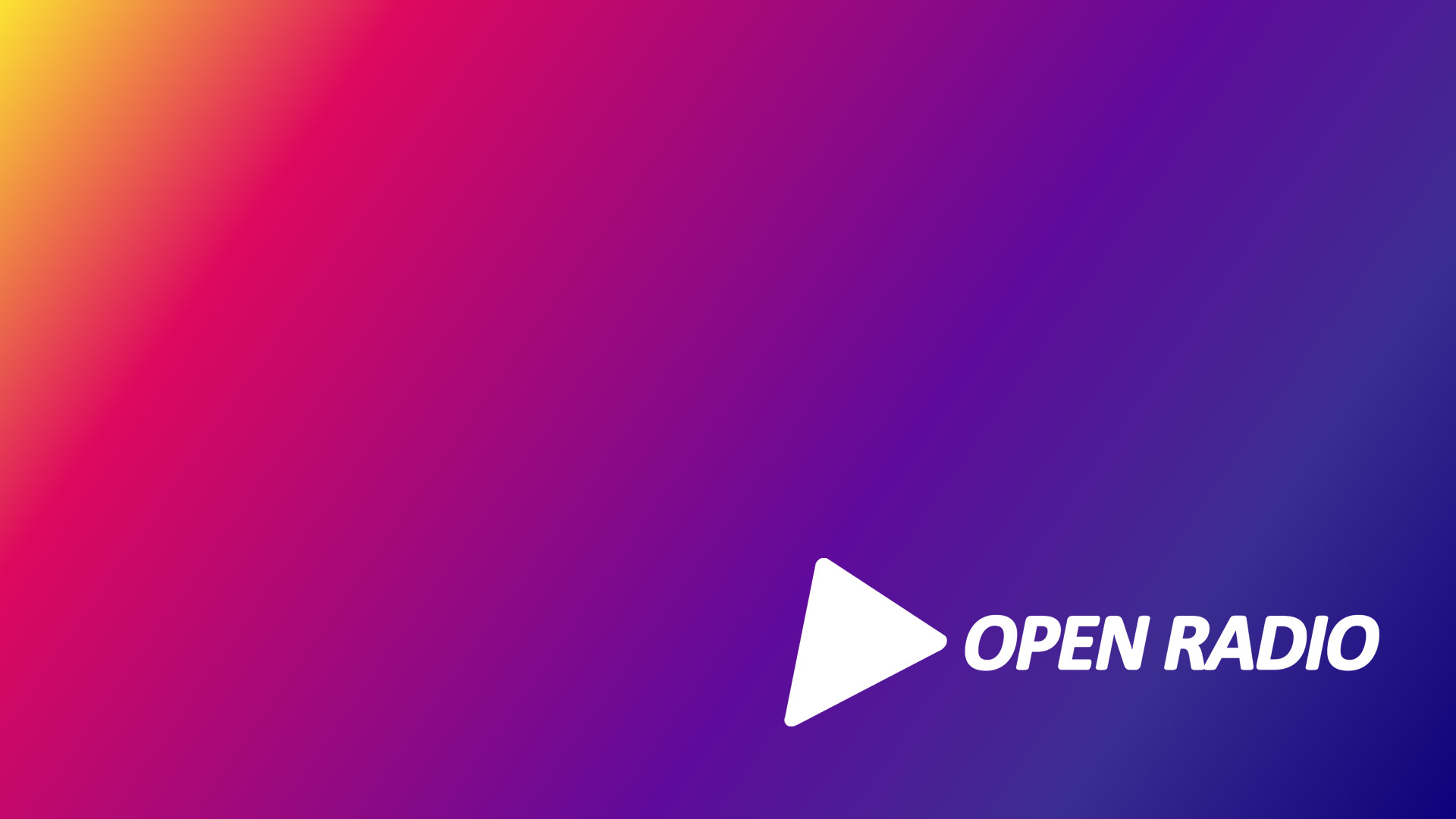 Software and services for Audio and Broadcast - Open Radio